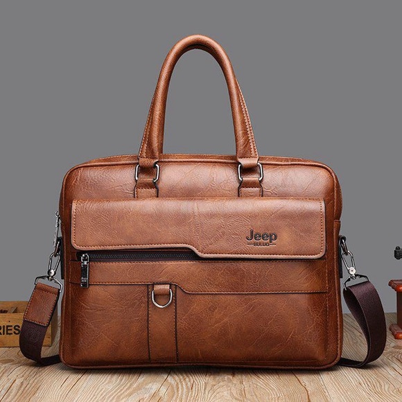Jeep | Bags | Stylish Jeep Buluo Laptop Business Briefcase Shoulder Bag ...